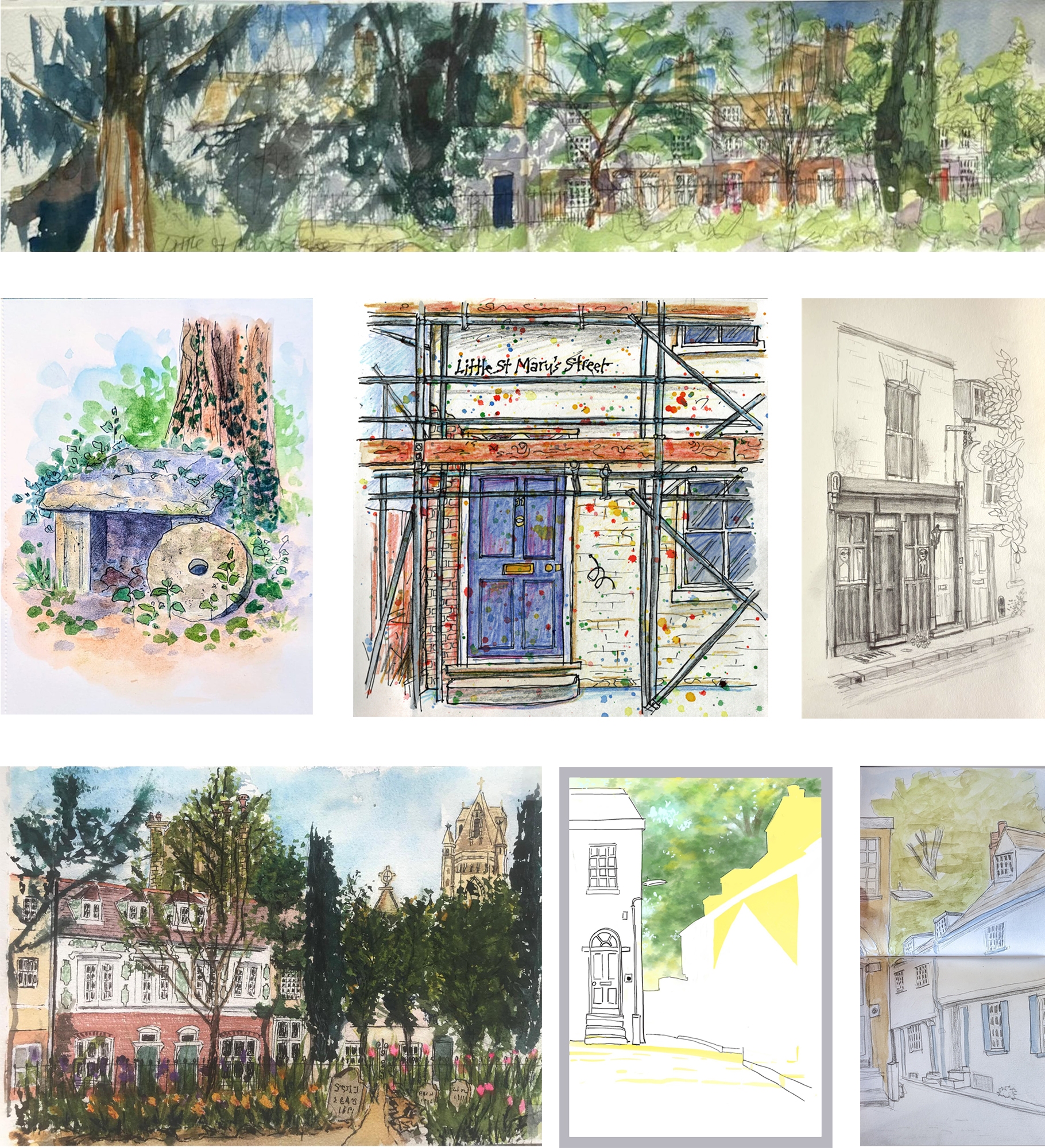 SketchTogether – Little St Mary’s Lane – Cambridge Drawing Society